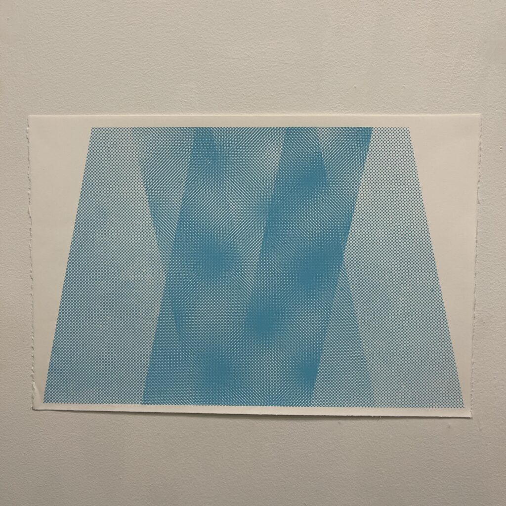 Untitled (Blue Trapezoid 01) by Elizabeth Melnyczuk - See Saw Art